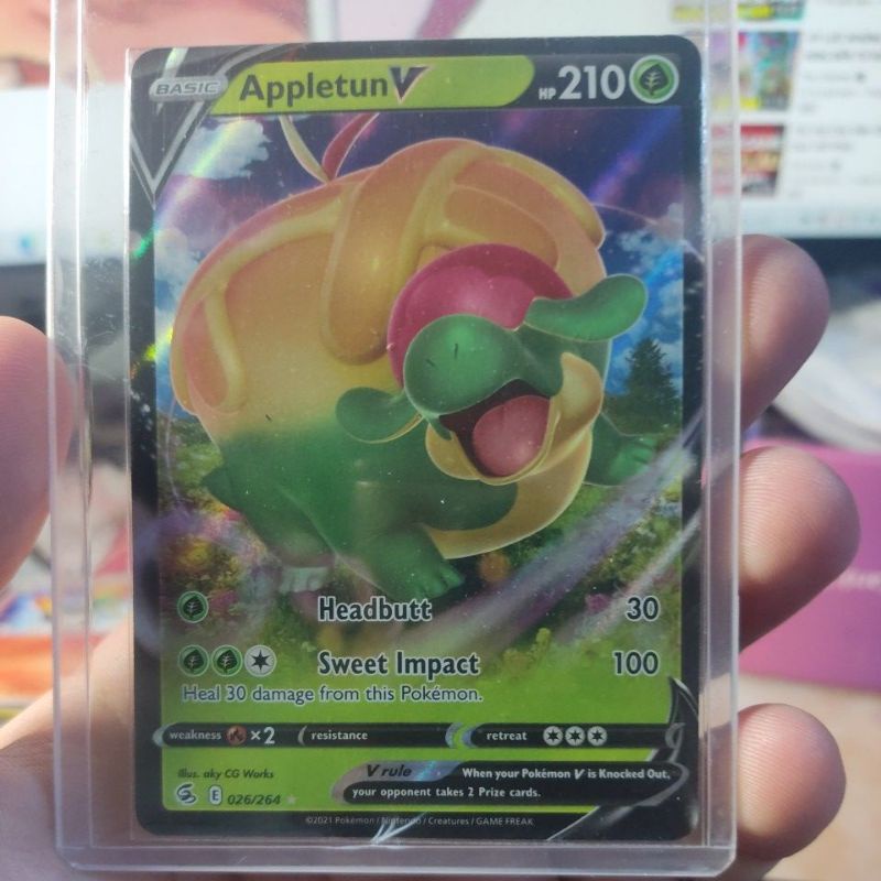 [Simpshop] Thẻ pokemon Appletun V chính hãng tiếng anh | Shopee Việt Nam