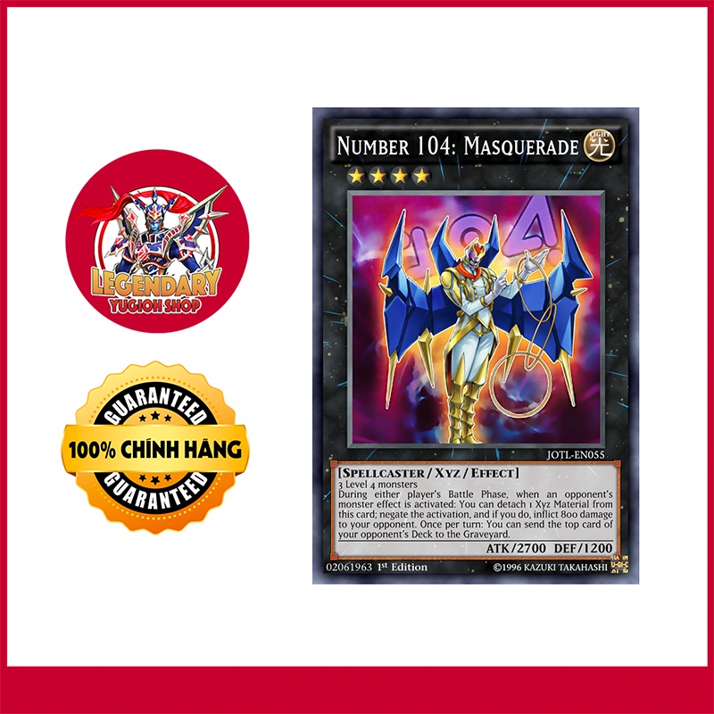 [Thẻ Bài Yugioh Chính Hãng] Number 104: Masquerade | Shopee Việt Nam