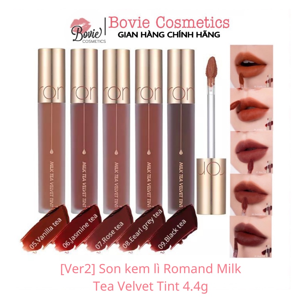 [ver2] Son Kem Lì Rm Milk Tea Velvet Tint 4 4g Shopee Việt Nam