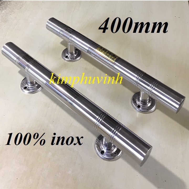02 CÁI - 4T TAY NẮM CỔNG INOX 100% - TAY NẮM CỬA INOX 400MM | Shopee Việt Nam