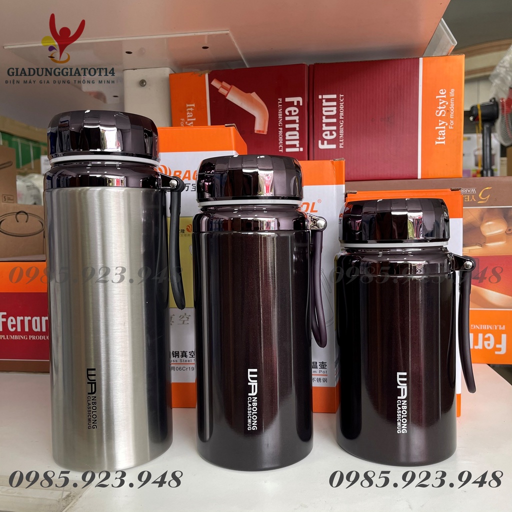 Bình Giữ Nhiệt nắp Kim Cương Dung Tích 1000-1200-1500ml Inox 304 Cao Cấp CHÍNH HÃNG BAOL ...