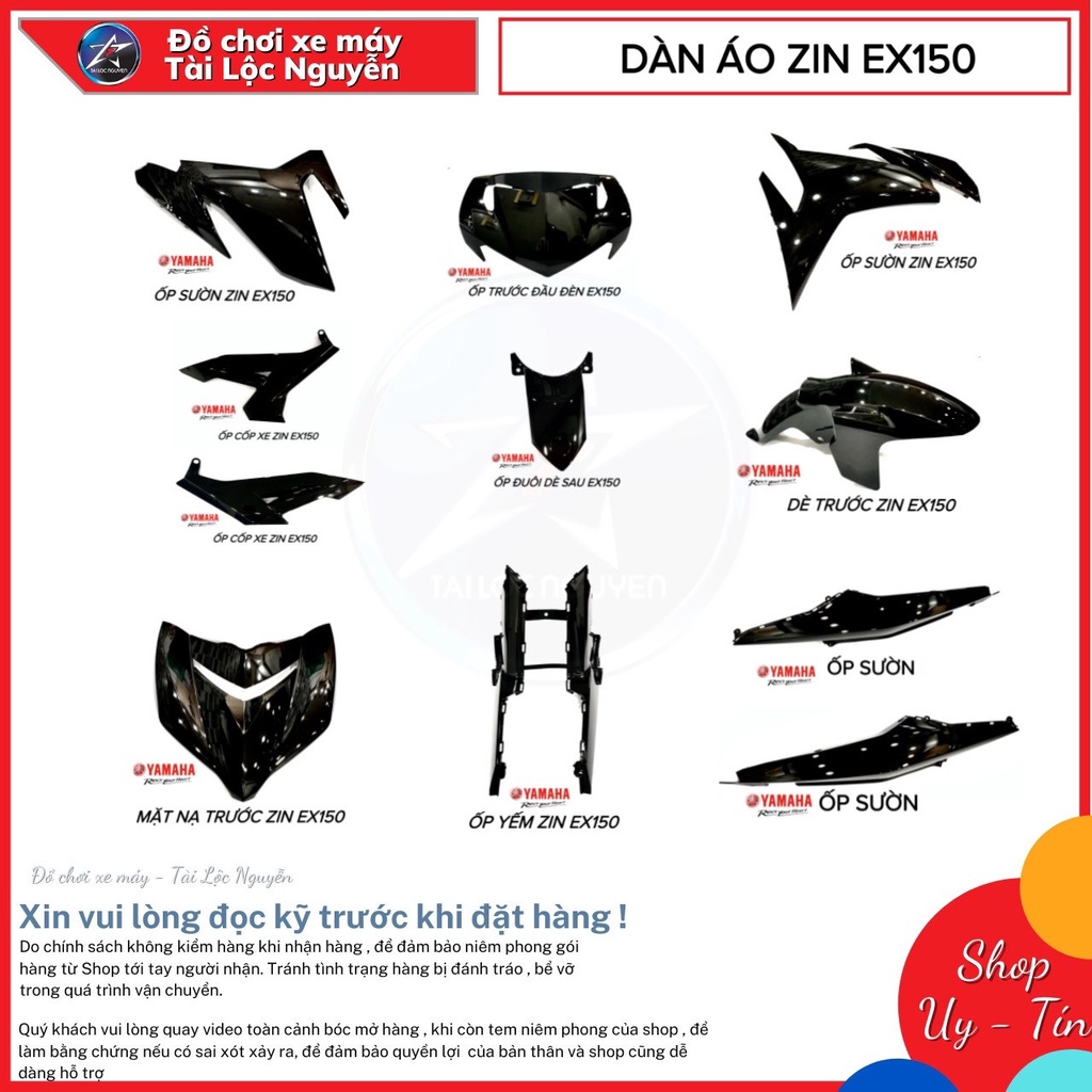 DÀN ÁO ZIN CHO EXCITER 150 11 MÓN | Shopee Việt Nam