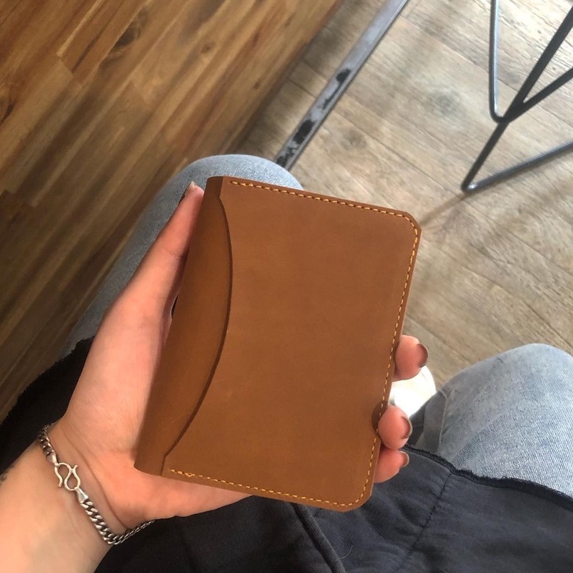Ví da Handmade Unisex Mini Chin-chin Wallet Onetothree | Shopee Việt Nam