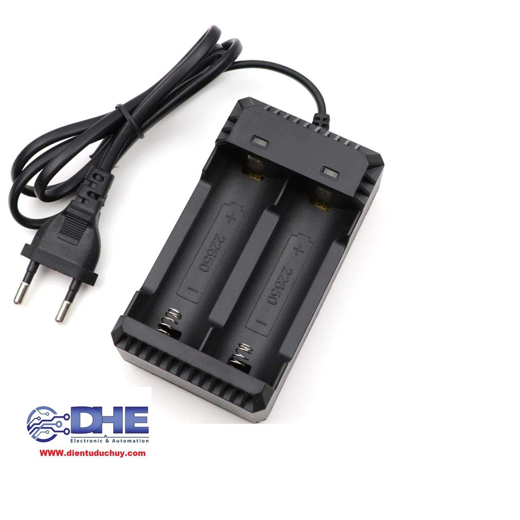 BỘ SẠC CÓ DÂY 2 PIN LITHIUM-ION 18650/26650/22650, HÀNG CHẤT LƯỢNG TỐT ...
