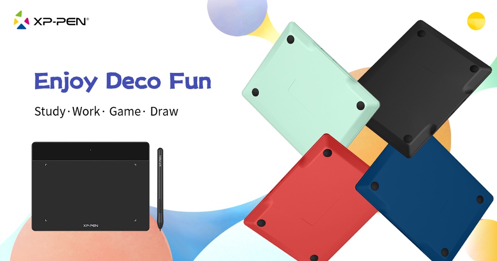 Máy tính bảng vẽ XPPen Deco Fun XS / S /L hỗ trợ Android với 8192 cấp ...