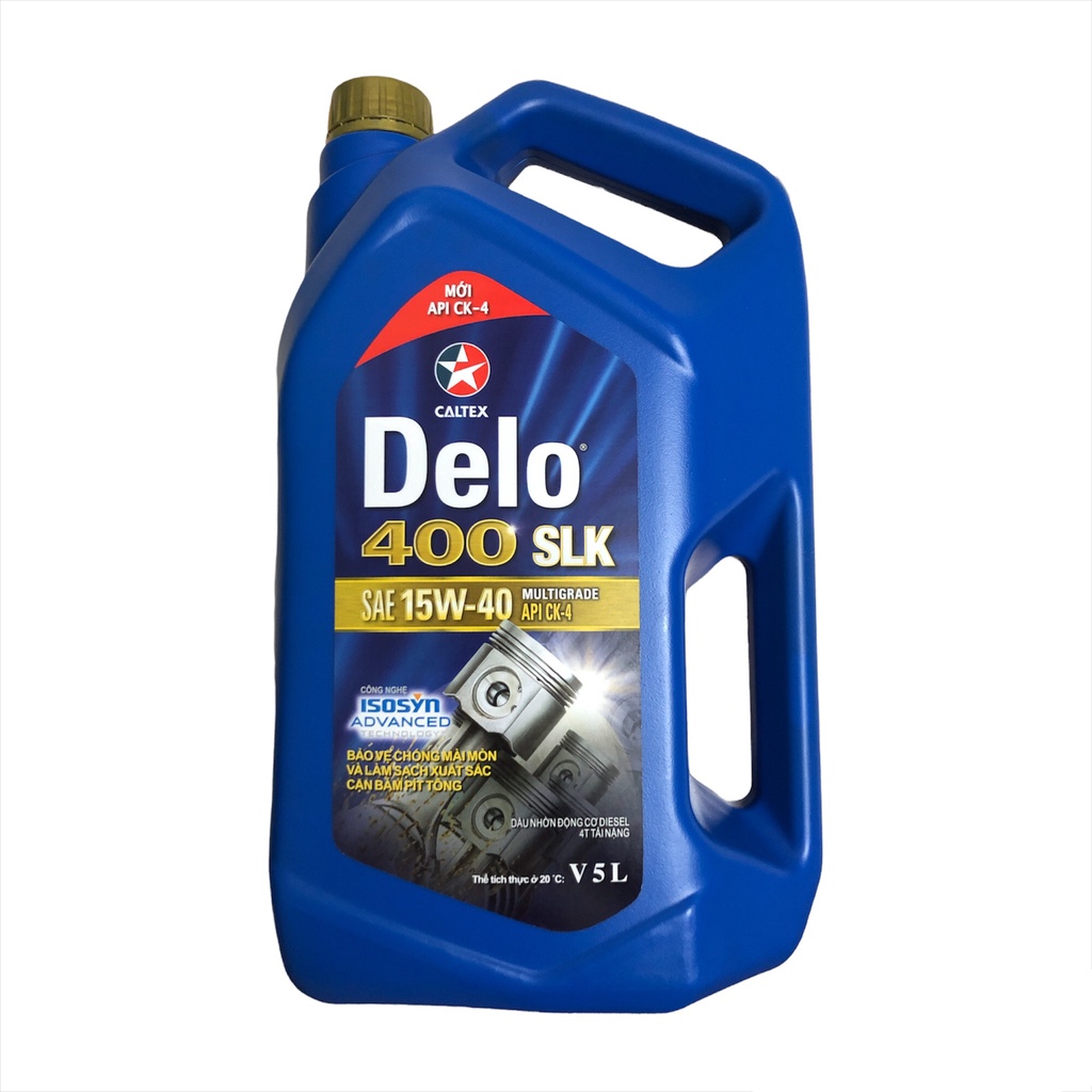 Nhớt ô tô Caltex Delo 400 SLK chuyên dùng cho động cơ diesel 15w40 [ 5L ...