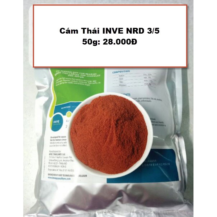 Cám Thái INVE NRD 3/5 (Khối Lượng: 50g) - Thức Ăn Cao Cấp Cho Cá Cảnh | Shopee Việt Nam