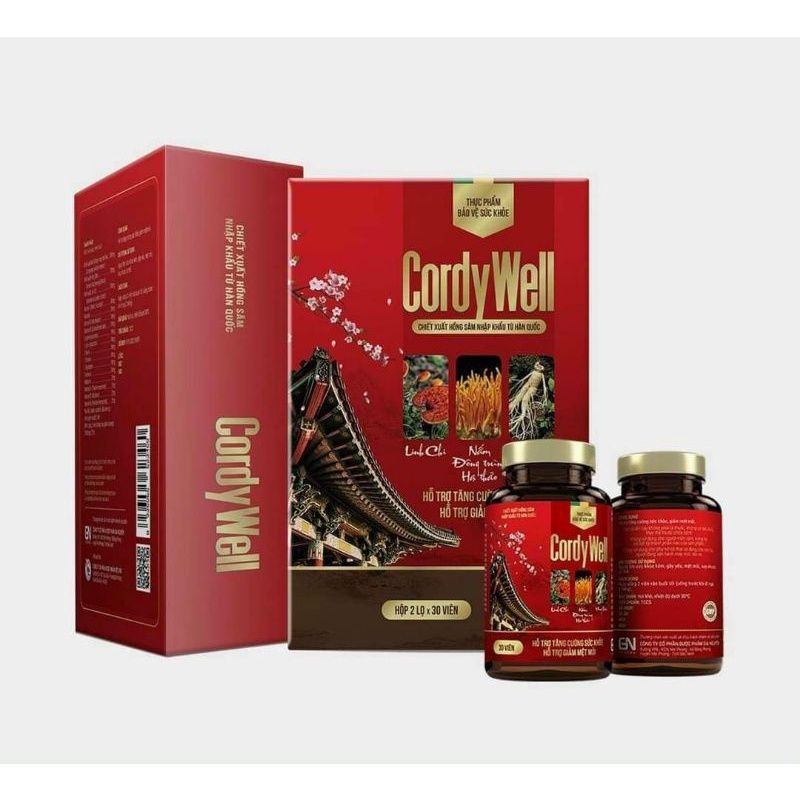 CORDYWELL chiết xuất hồng sâm hàn quốc, CORDY WELL hỗ trợ tăng cường ...