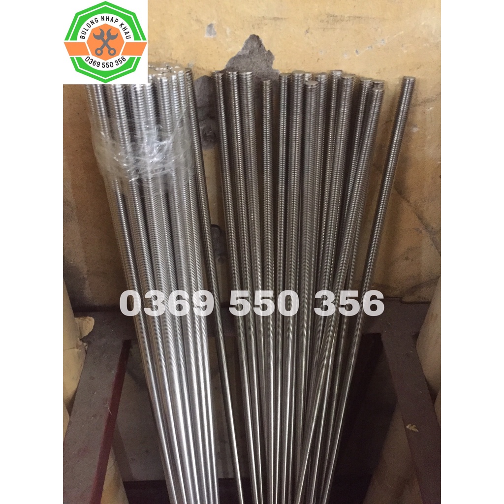 Thanh ren,ty ren inox M14-M18,inox 201,304 | Shopee Việt Nam