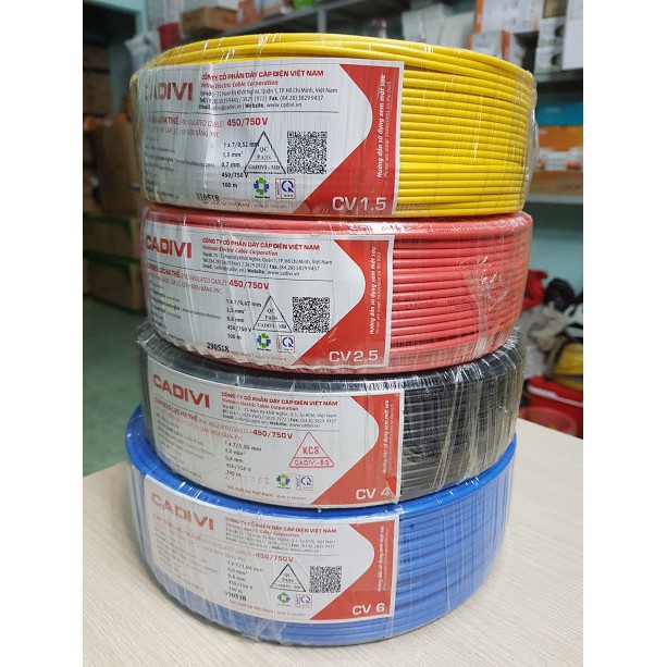 Dây điện cv 1.5 CaDiVi | Shopee Việt Nam
