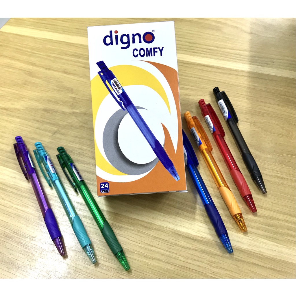 Hộp 24 Cây Viết Bi Gel Digno Comfy ( Mực Xanh Thân Màu Ngẫu Nhiên ...