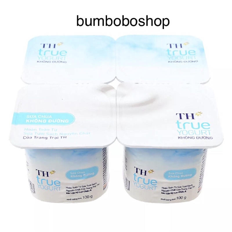 Thùng sữa chua TH true milk có đường/ít đường/không đường (GIÁ TRỪ KM ...