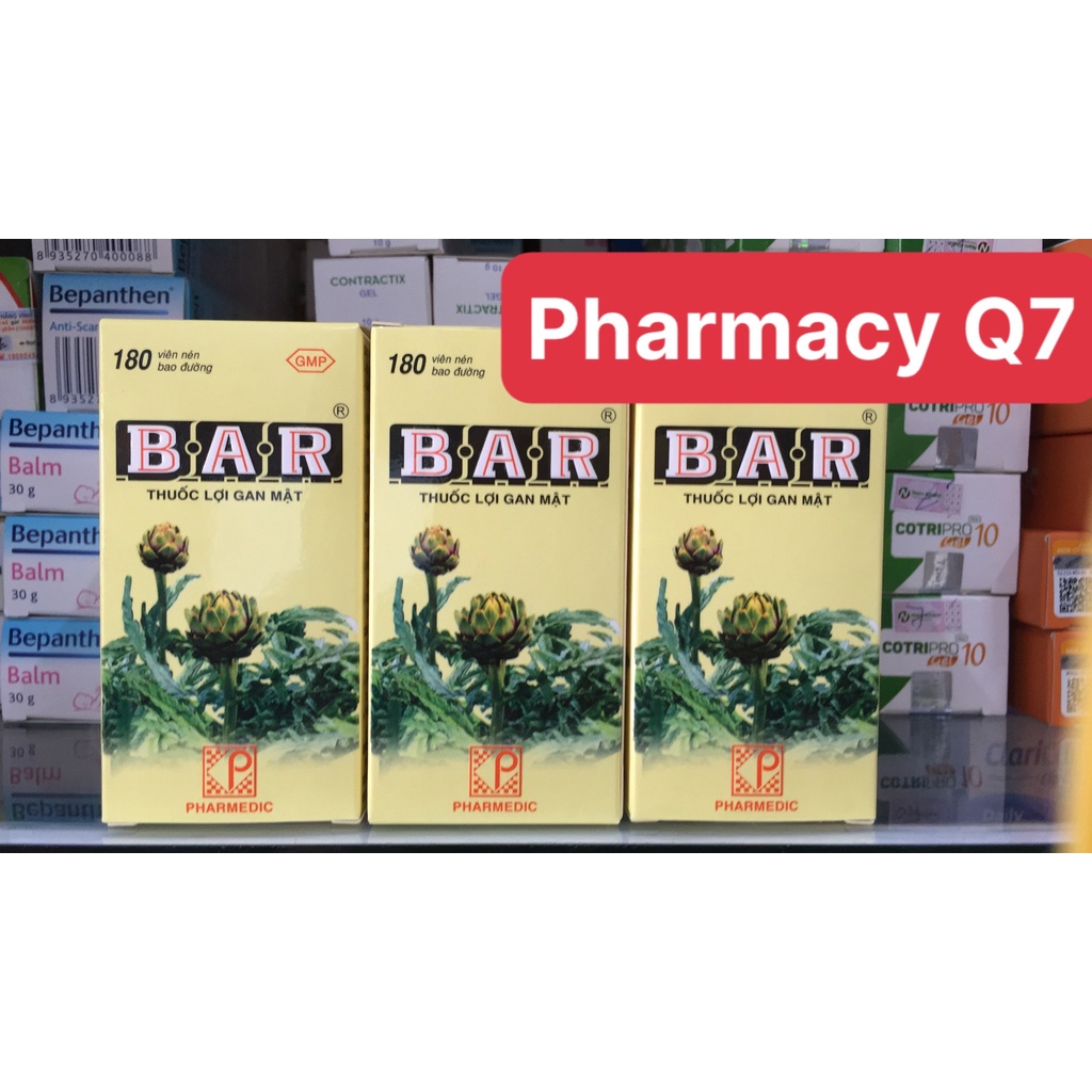 (lọ 180V) Viên uống Actiso mát gan BAR (B.A.R )CHÍNH HÃNG - Lọ 180 viên ...