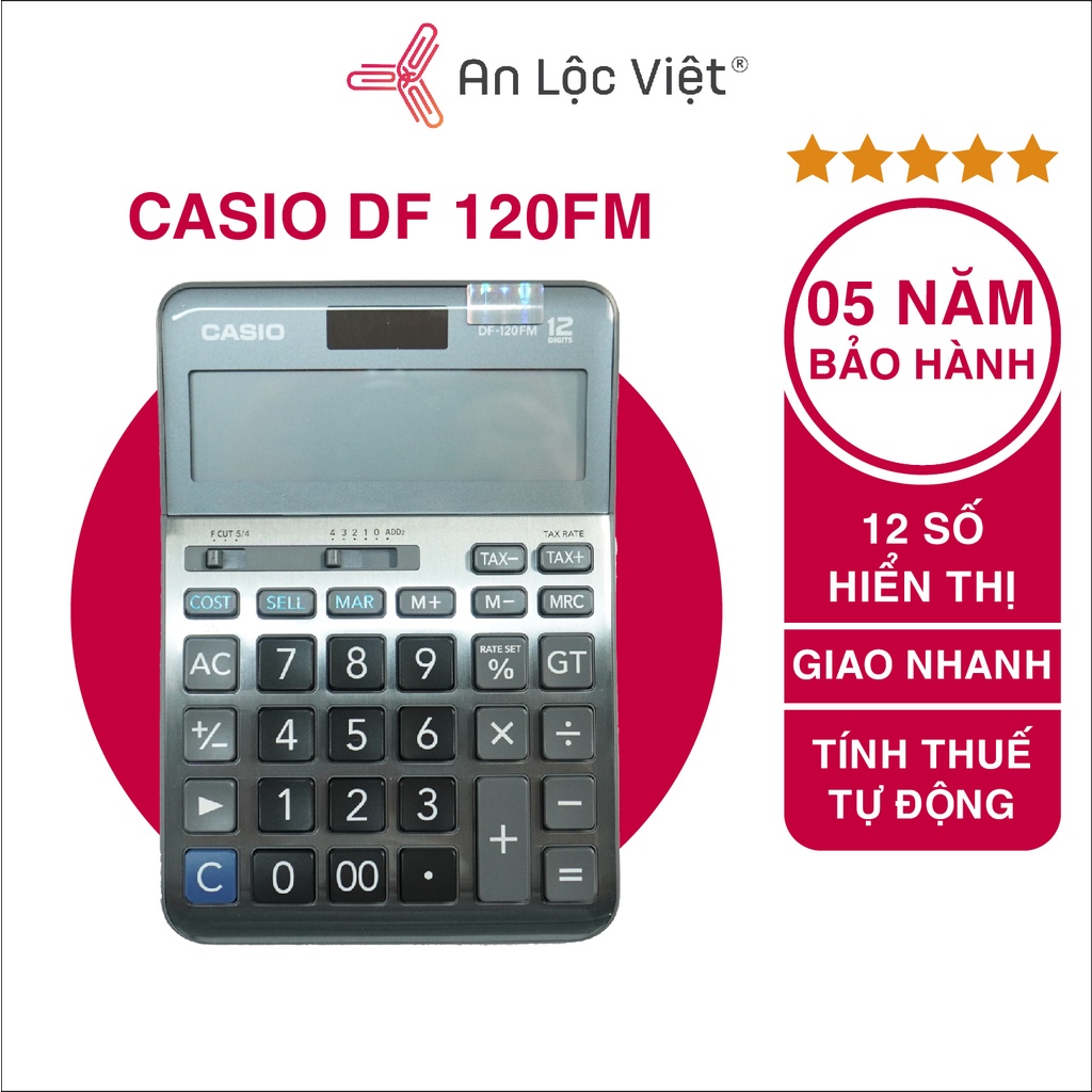 Máy tính Casio DF 120 FM chính hãng | Shopee Việt Nam