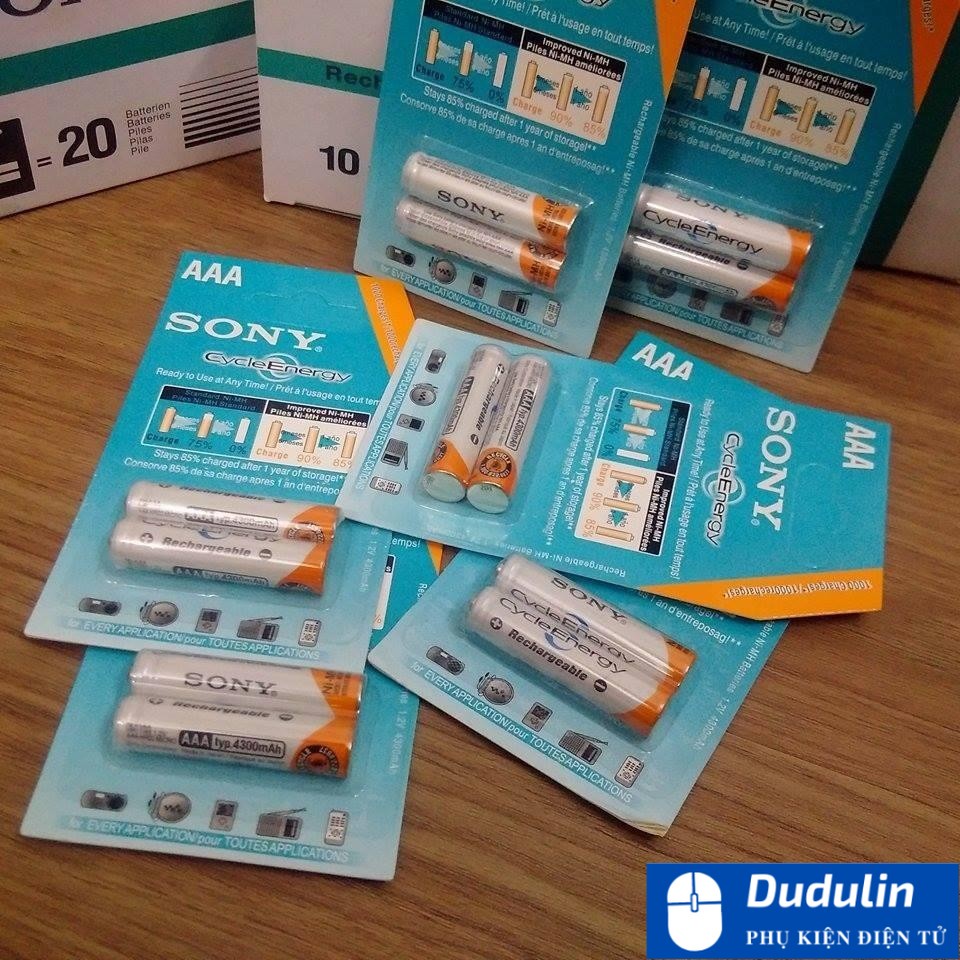 PIN SẠC SONY AAA NHỎ AA LỚN 1 vỉ 2 viên | Shopee Việt Nam