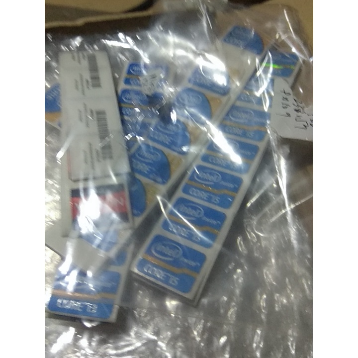 Miếng Dán Kim Loại Giảm Giá Laptop Intel Cpu Sticker Corey I3 I5 I7