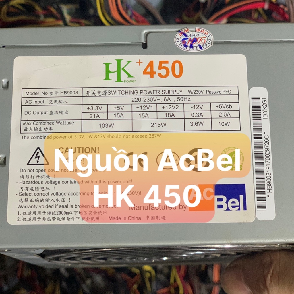 UPS N Guồn Hiệu Acbel Ce2 , HK 450 Công Xuất Thật (8p vga,8p cpu) Dây ...