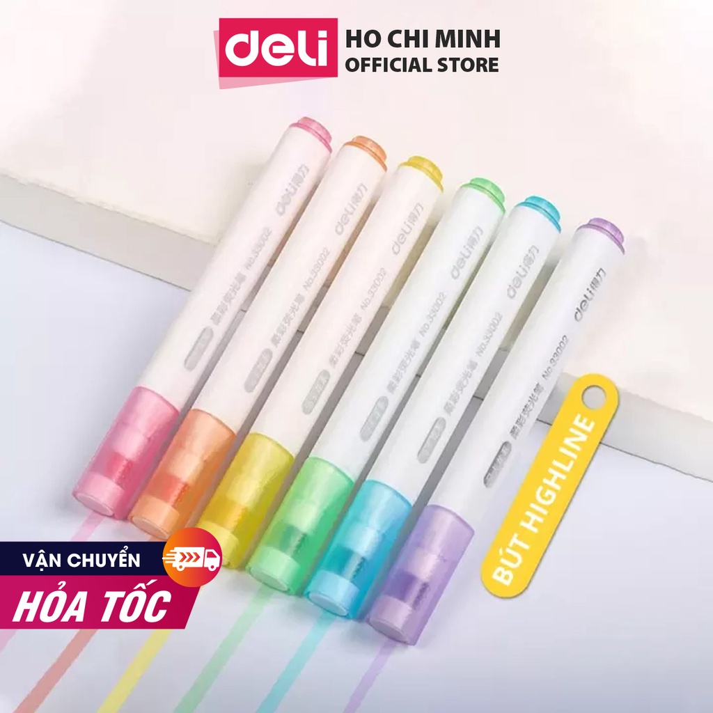 Set 6 Chiếc Bút Highlight 6 Màu Pastel Bút Nhớ Dòng Đánh Dấu Dạ Quang ...