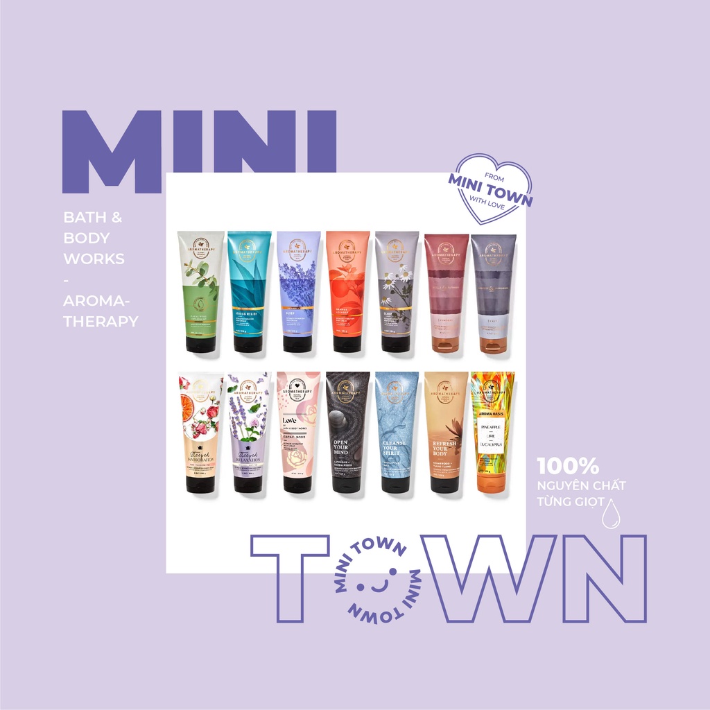 [226g] Kem Dưỡng Thể Dòng Thư Giãn Bath & Body Works Aromatherapy Body ...