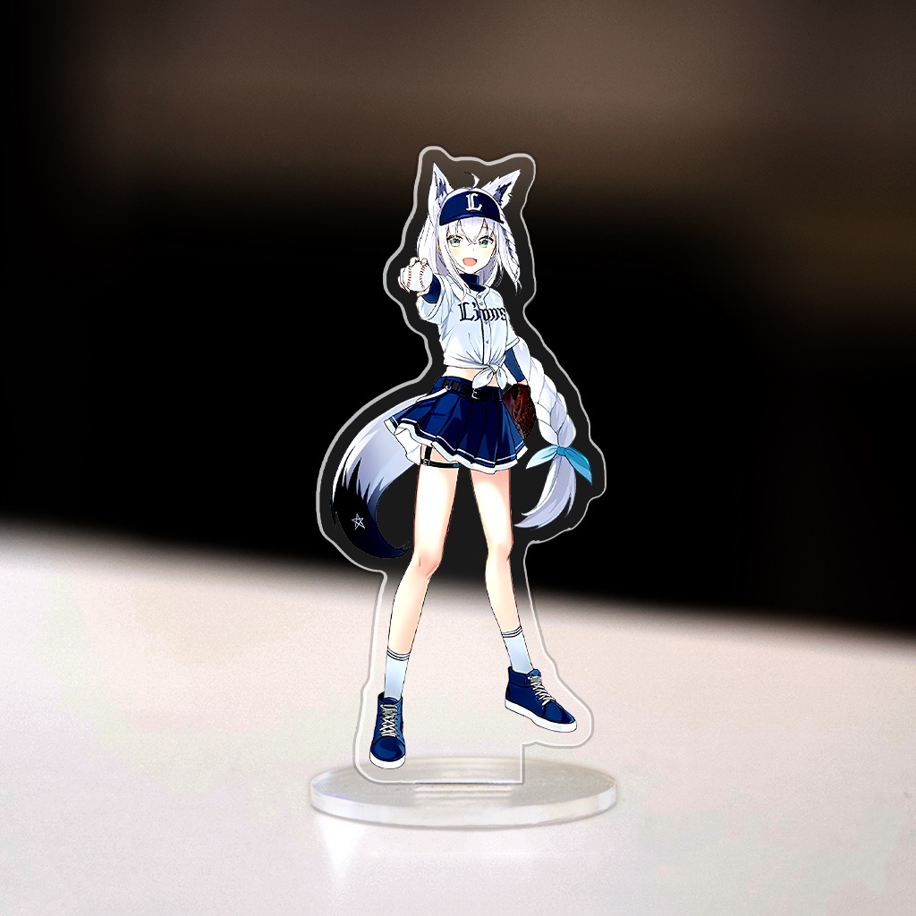 Mô hình đứng standee bằng arcrylic Hololive nhân vật Vtuber bóng chày ...