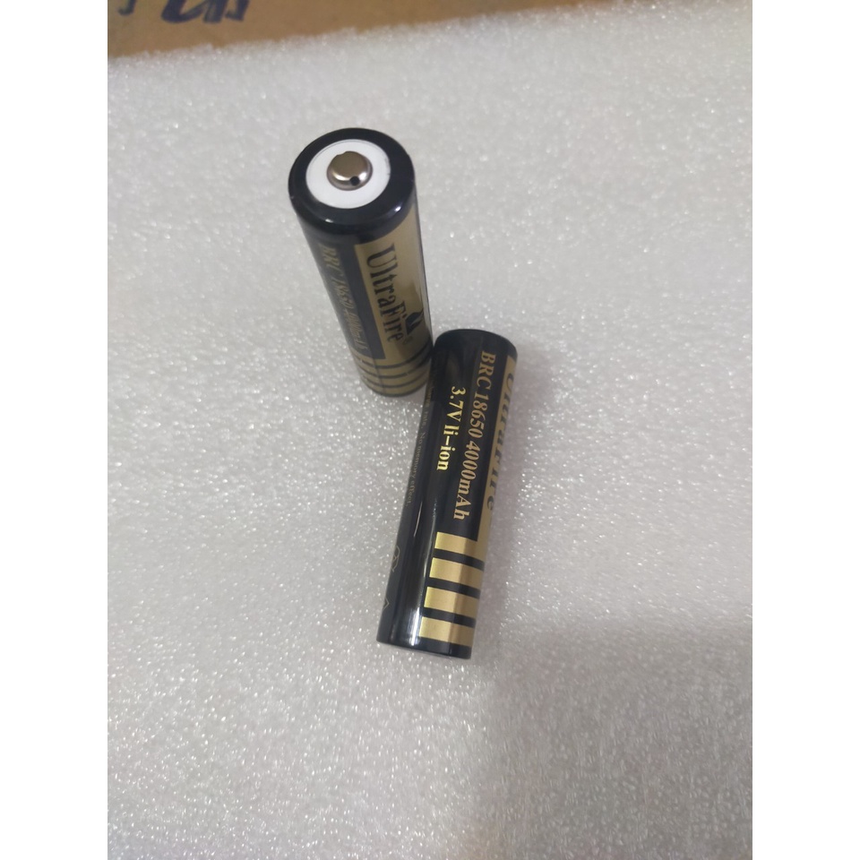 PIN sạc Lion 18650 3.7v dung lượng cao 4000mAh chuẩn pin đen | Shopee ...