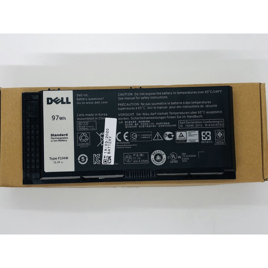 Pin Dell Precision M4600 M4700 M4800 M6600 M6700 M6800 M50 Mã Pin FJJ4W ...