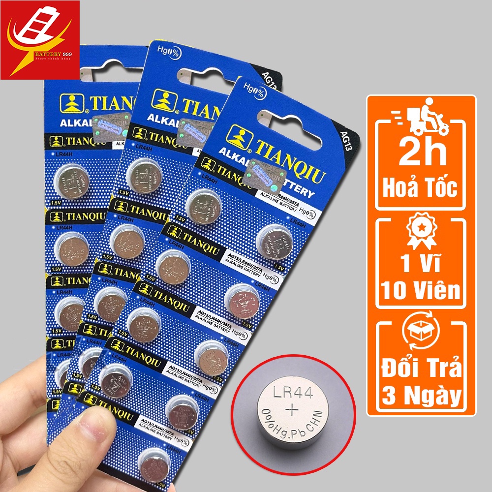 [LOẠI 1] Pin cúc áo LR44 ( Pin A76 , Pin AG13 ) 1,5V Alkaline Tianqiu ...