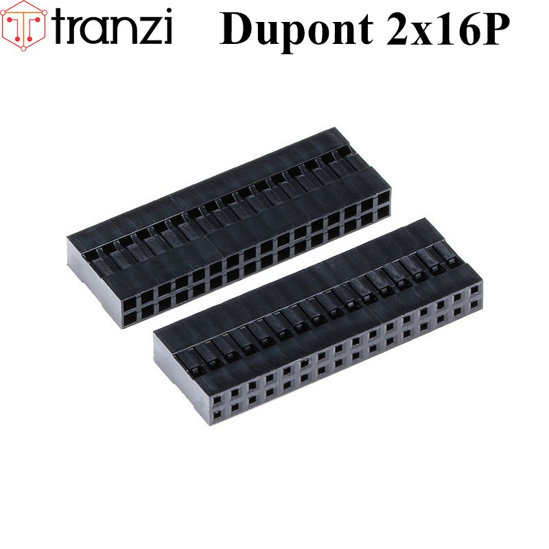Vỏ header 2.54mm dupont 2x2P 2x3P 2x4P 2x5P 2x6P 2x7P 2x8P 2x9P 2x10P 2x13P 2x15P 2x16P 2x20P ...