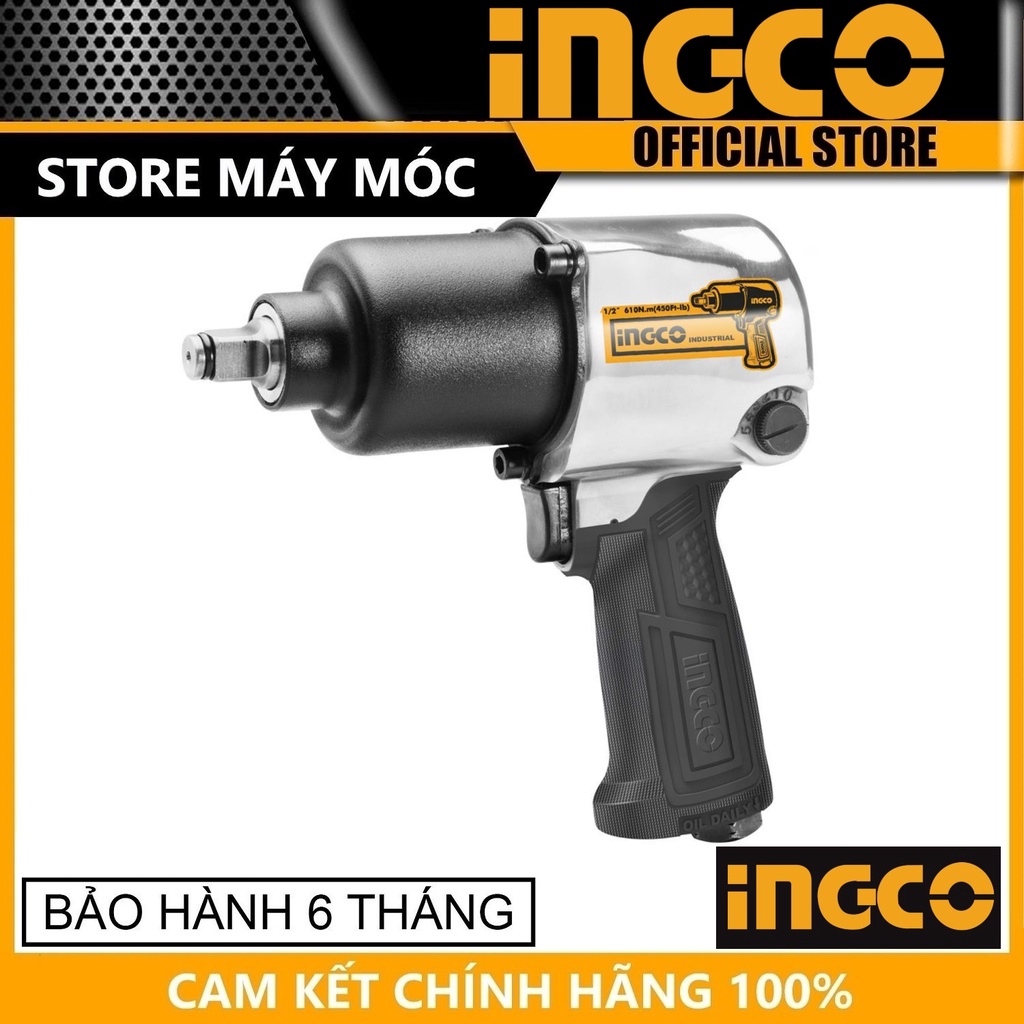 MÁY VẶN BULOONG DÙNG KHÍ NÉN 12.5MM (1/2") INGCO AIW12562 - HÀNG CHÍNH ...