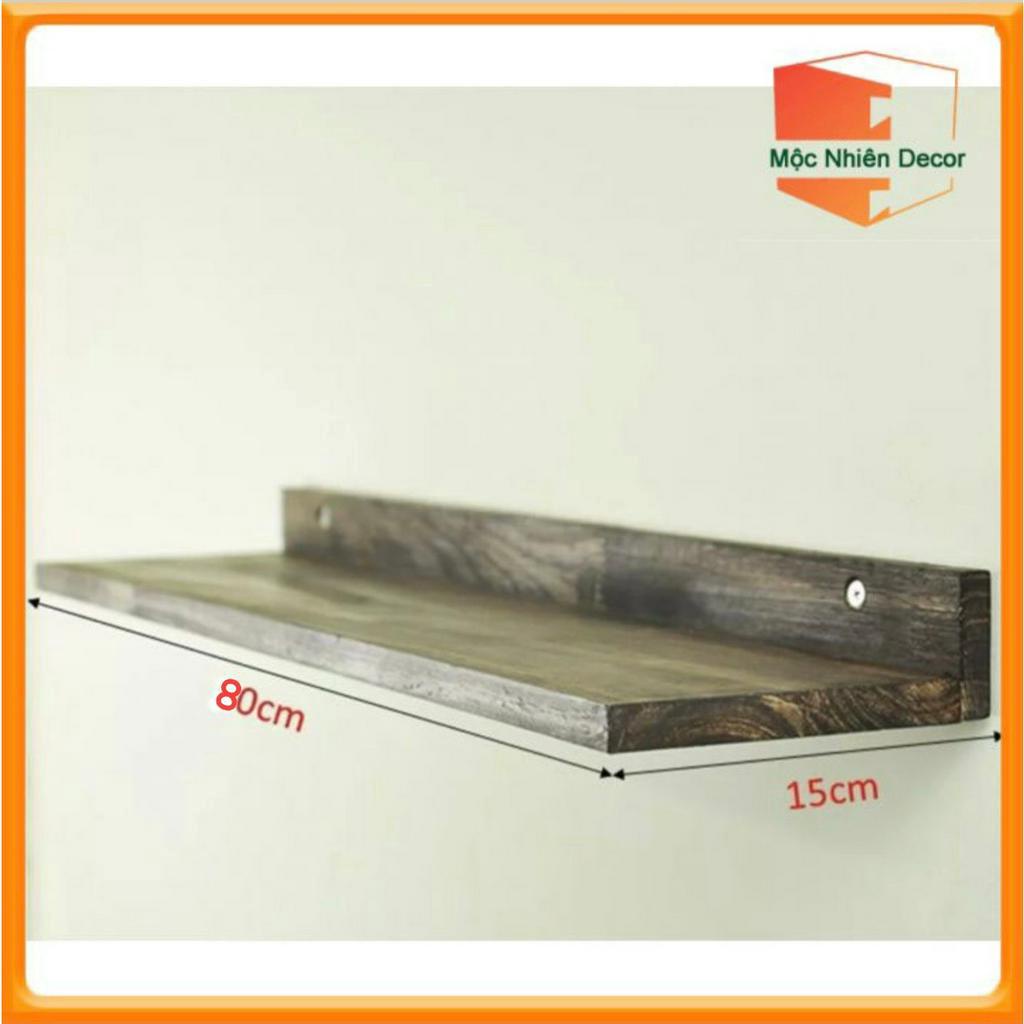 Kệ Gỗ Treo Tường Rộng 15cm Màu Nâu Rustic Không Gờ Kệ Gỗ Thông Trang ...