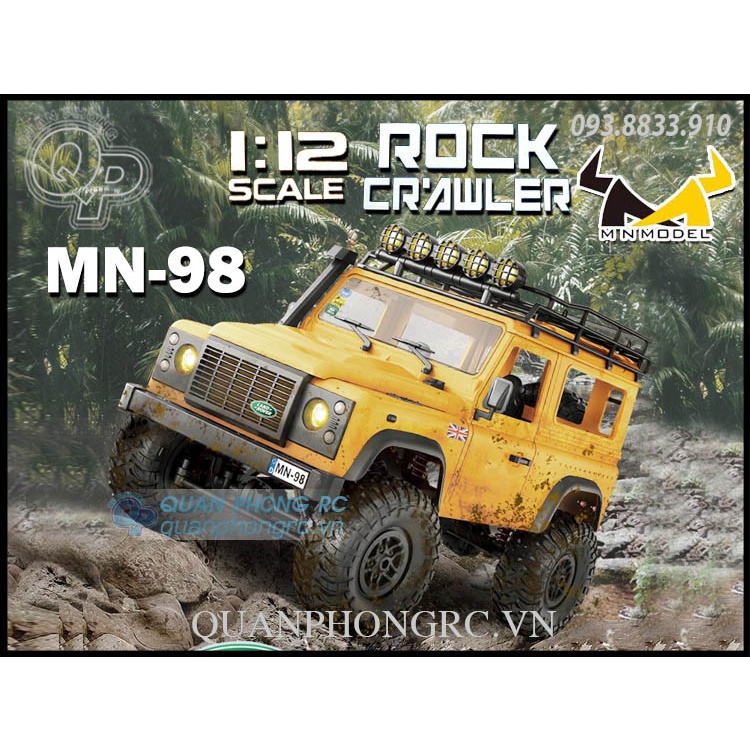 Xe Điều Khiển MN98 1:12 2.4G 4WD Defender Off-Road Rock Crawler With ...