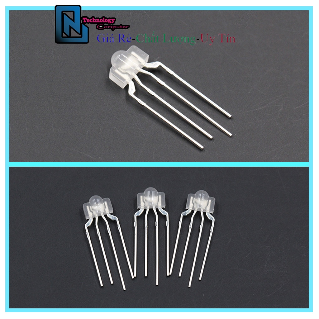 Đèn Led RGB 4 Chân Cực Âm Dương Chung Combo 10 Chiếc Loại Điên Áp 1,8V ...