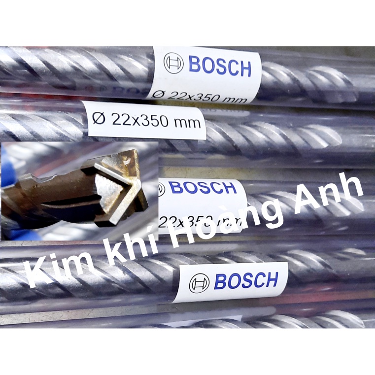 Mũi khoan xuyên tường 4 cạnh, 4 chấu Bosch Đức cao cấp 10-25 dài 350mm | Shopee Việt Nam