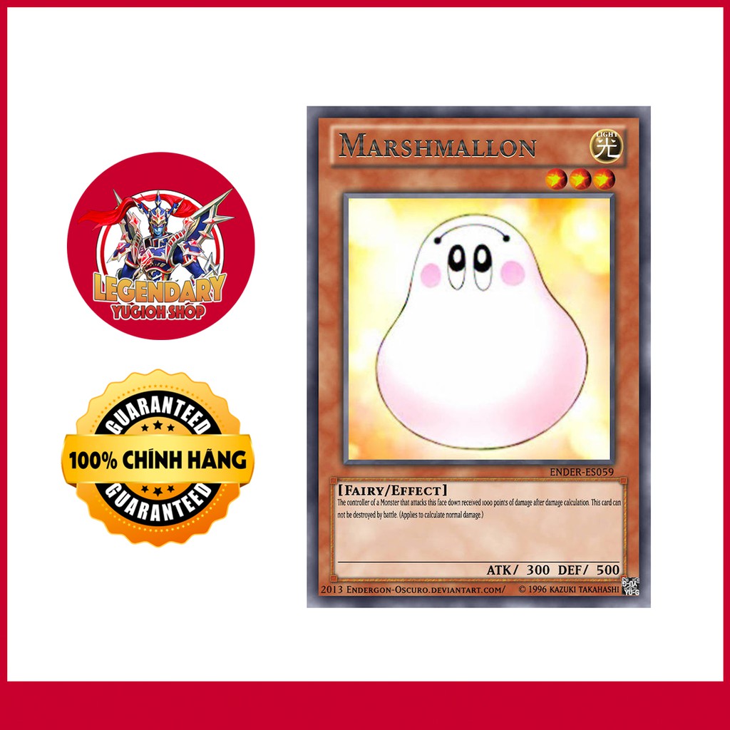 [Thẻ Bài Yugioh Chính Hãng] Marshmallon - Kẹo Dẻo | Shopee Việt Nam
