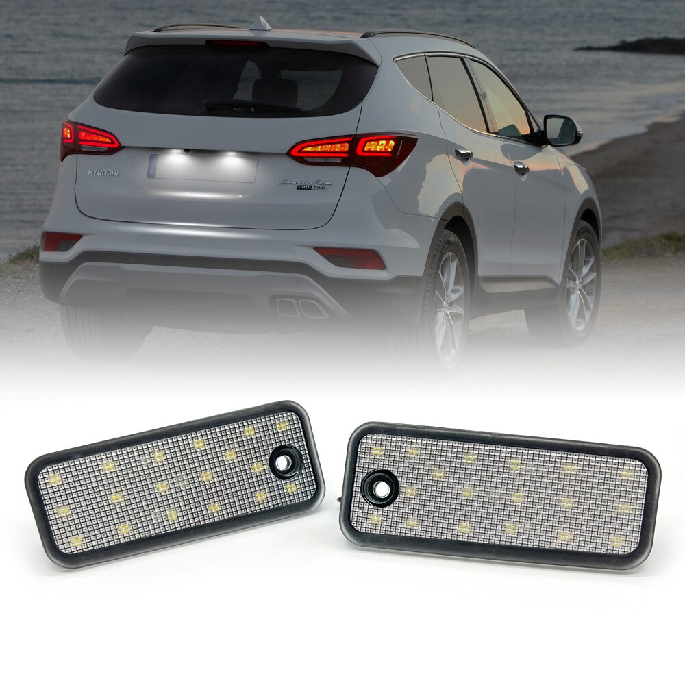 Đèn LED Chiếu Biển Số Xe Ánh Sáng Trắng Cho Hyundai Santa Fe DM Grand ...