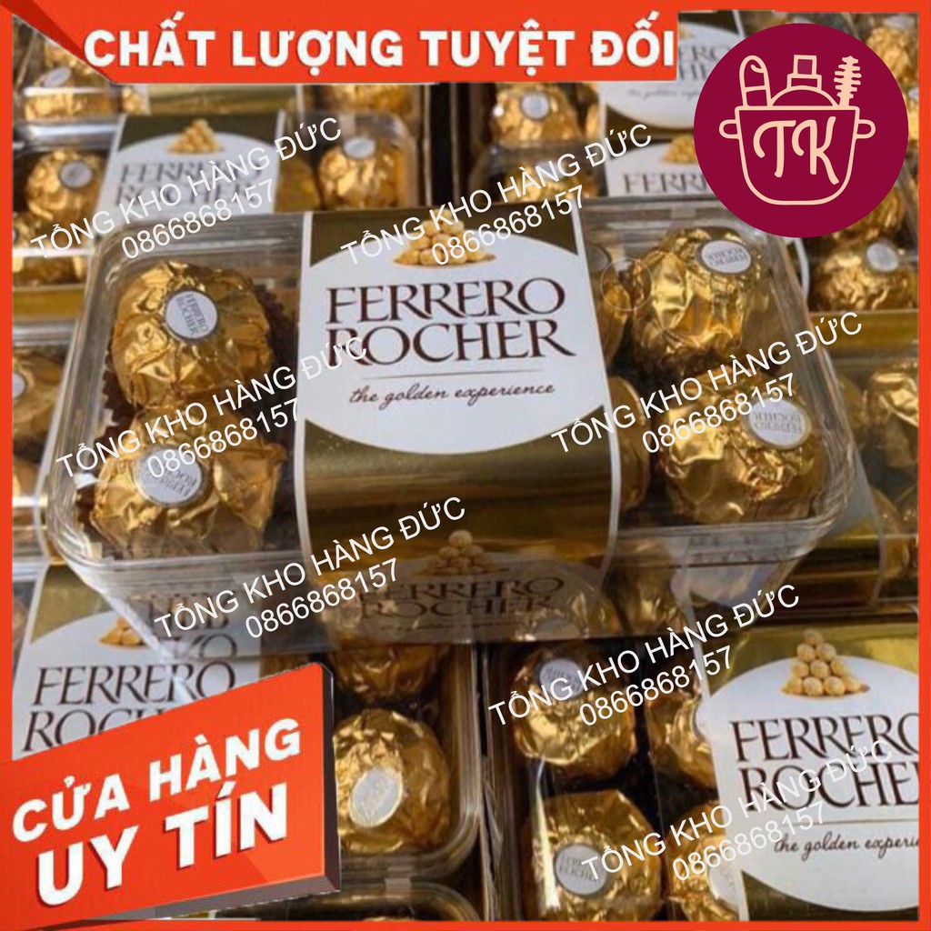 Sô cô la Ferrero Rocher 16 viên 200g Đức | Shopee Việt Nam