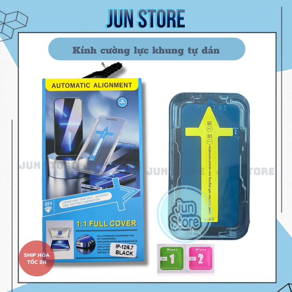 Kính cường lực Iphone 7PL/8PL/X /XR/XS/ 11 / 12 / 13 Pro Max khung dán ...