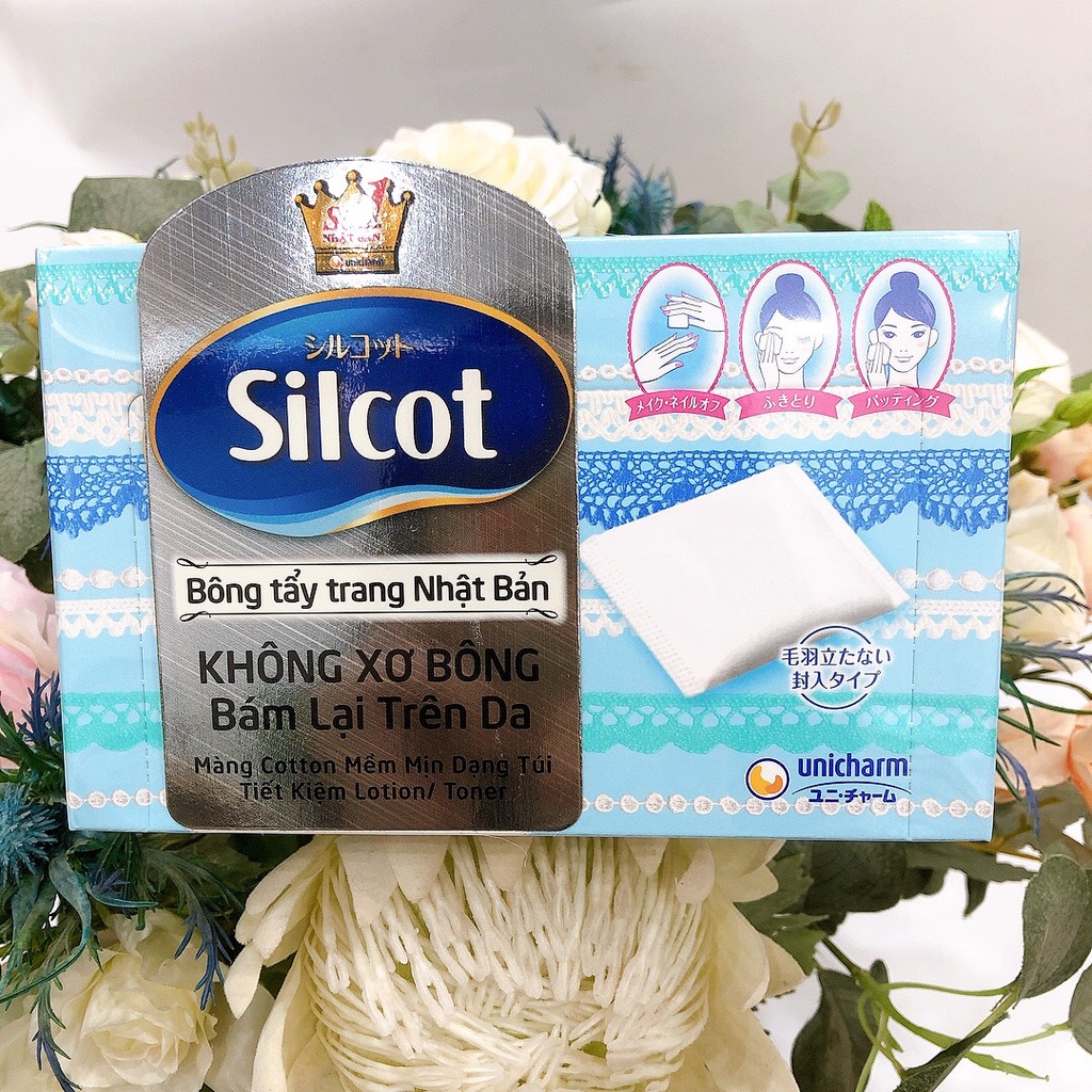 Bông Tẩy Trang Silcot Unicharm Nhật Bản Mềm Mại, Không Xơ 82 Miếng - DUXBO | Shopee Việt Nam