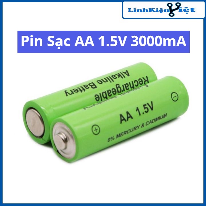 Pin sạc AA 1.5V lithium dung lượng 3000ma | Shopee Việt Nam