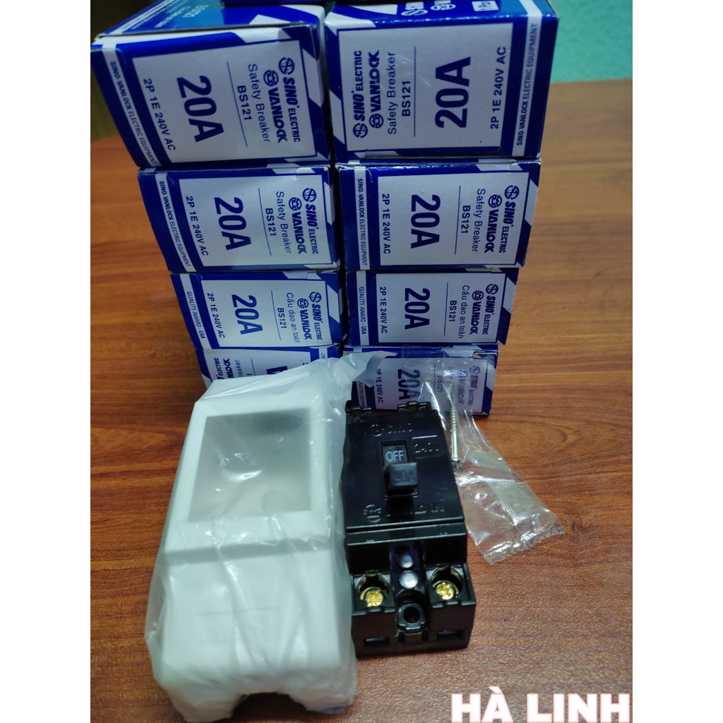 Aptomat /át hộp điều hoà / bình nóng lạnh cả vỏ 15a 20a 30a SINO ...
