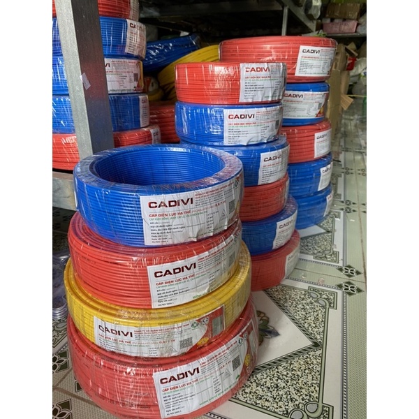 10 mét dây điện đôi mềm dẹp ( 2 lớp vỏ ) Cadivi 2x4 mm (Vcmo 2x56/0.3 ...