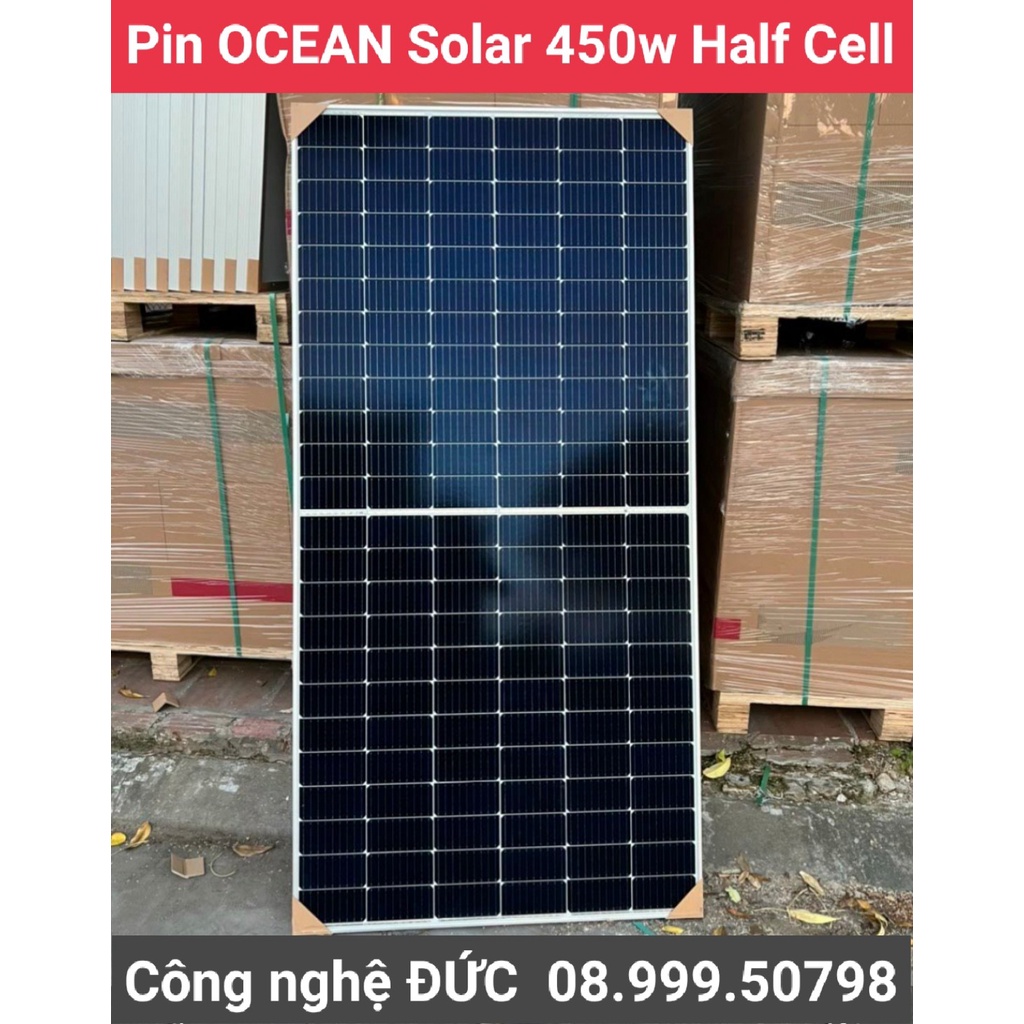 Tấm pin NLMT OCEAN SOLAR 450W Half Cell. | Shopee Việt Nam