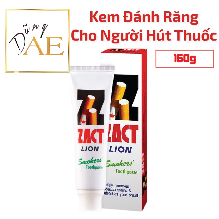 Kem Đánh Răng Zact Lion Thái Lan Khử Hôi Miệng, Giảm Ố Vàng Răng 160g | Shopee Việt Nam