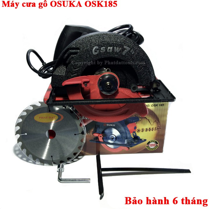Máy Cưa Gỗ OSUKA OSK185 1200W-Tặng lưỡi cưa gỗ Makita 185mm 40 răng ...