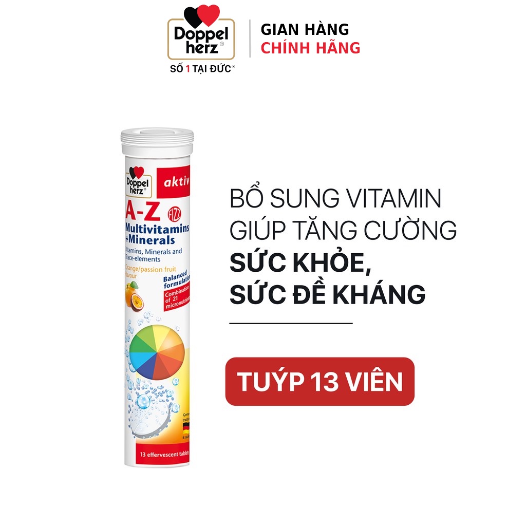 Viên sủi vitamin tổng hợp Doppelherz A-Z Fizz Multivitamins and ...