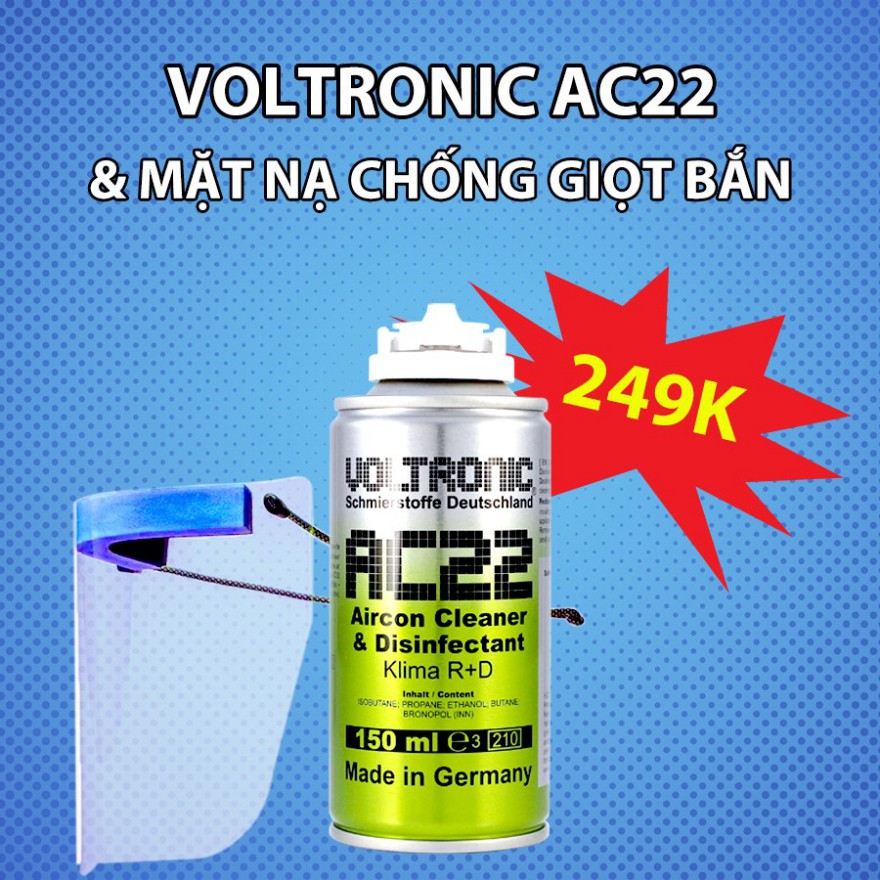 Chai xịt khử khuẩn Voltronic AC22 Air-condition Cleaner and Disinfectant | Shopee Việt Nam