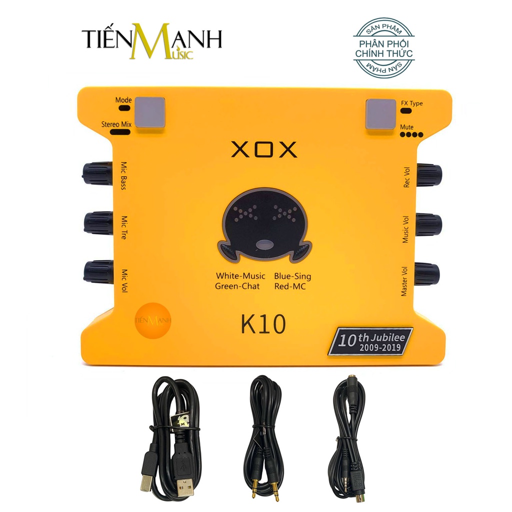 [Chính Hãng] SoundCard XOX K10 Bộ Thu Âm Thanh, Livestream, Hát Karaoke ...
