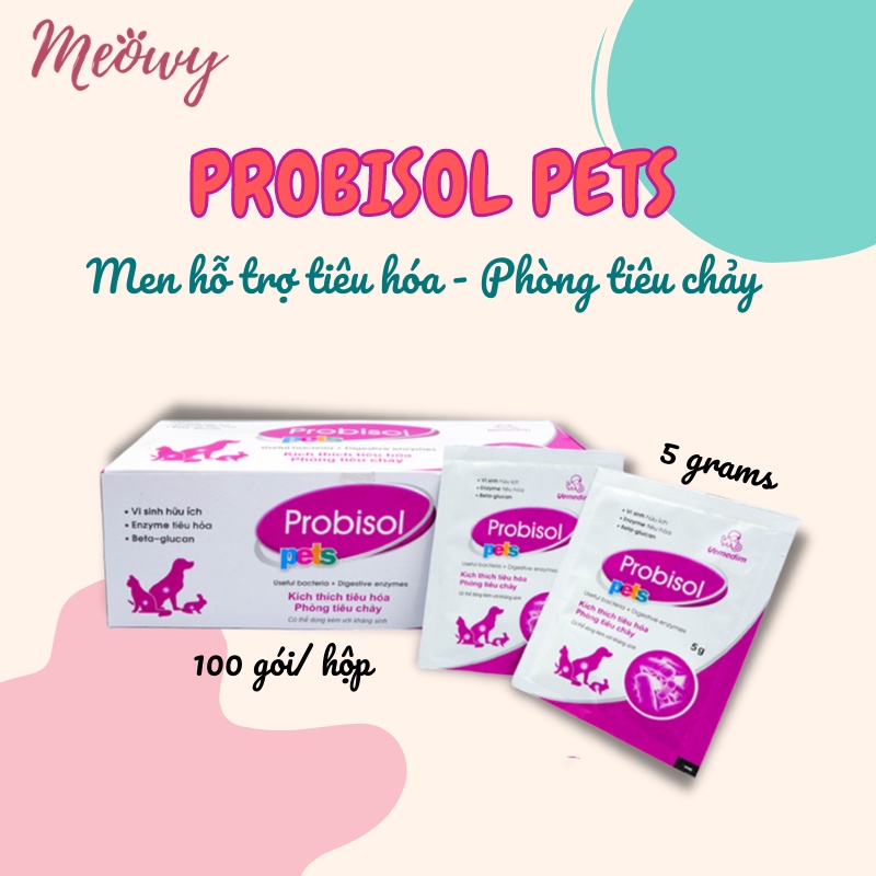 [5gr] Men tiêu hóa VEMEDIM PROBISOL PETS hỗ trợ tiêu hóa | Shopee Việt Nam