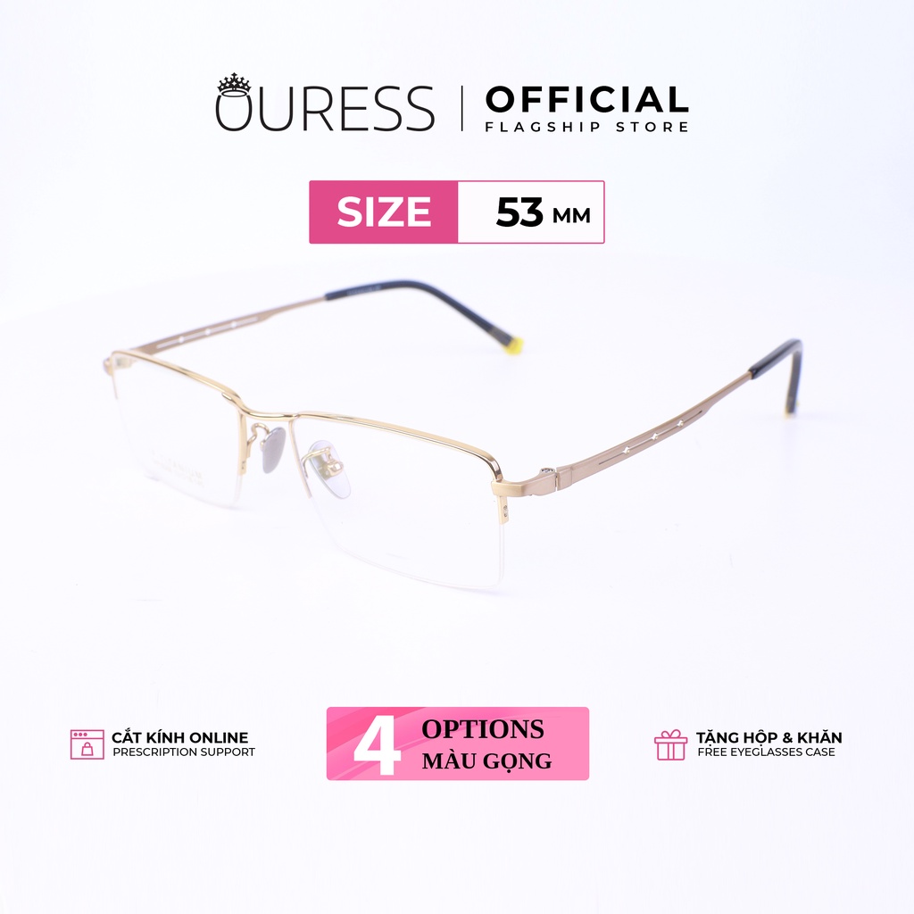 Gọng kính titanium sw10006 thời trang nam cao cấp siêu nhẹ siêu bền OURESS | Shopee Việt Nam