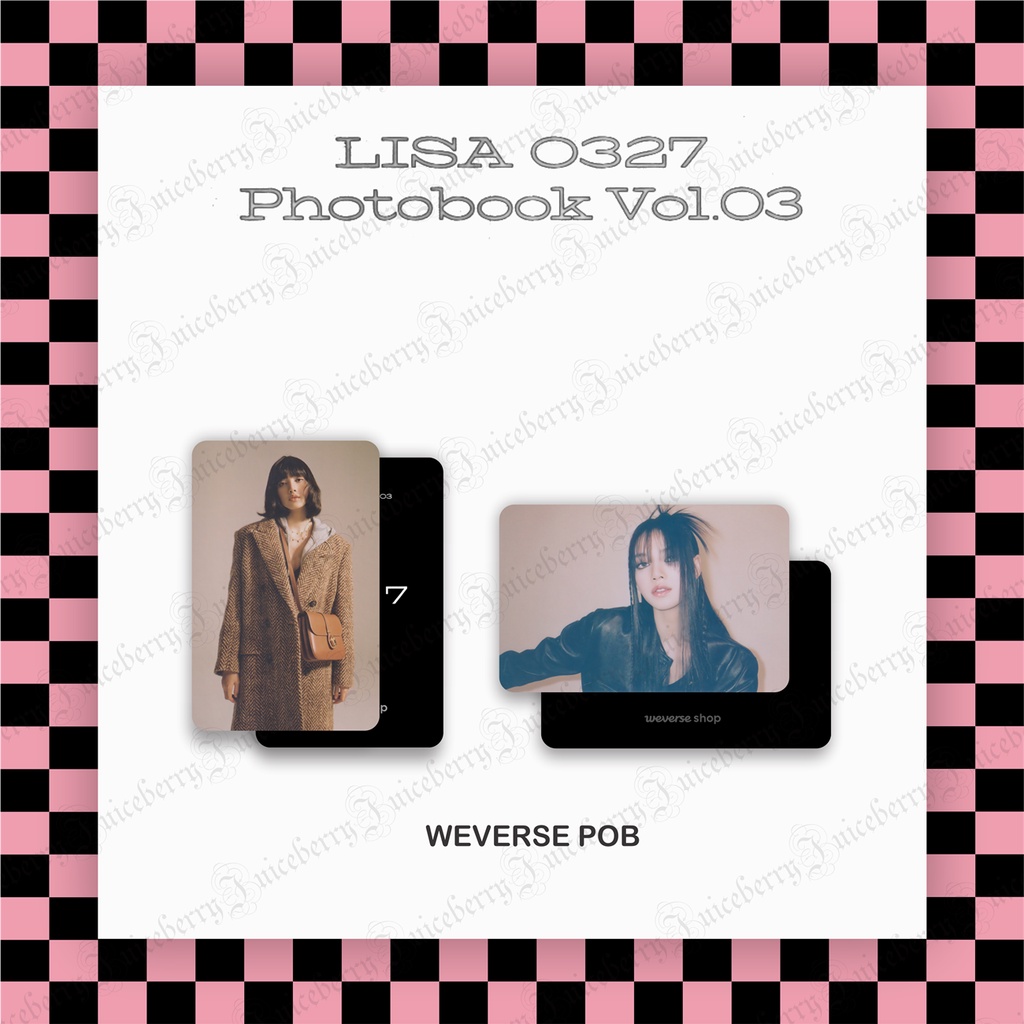 Bộ ảnh hologram photocard fanmade BLACKPINK LISA 0327 V3 2022 Weverse ...